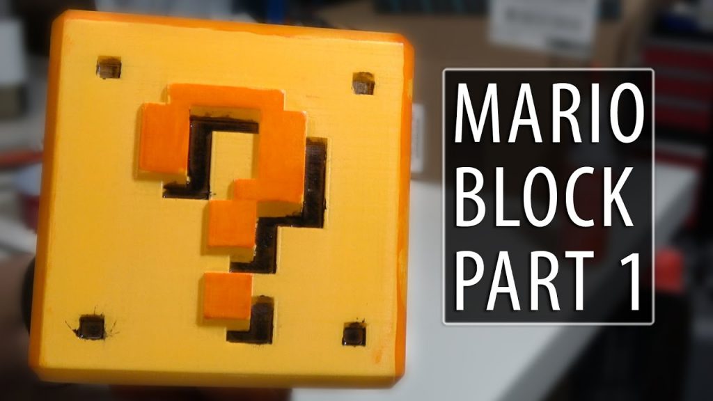 3D Printing / Sanding / Painting the Super Mario Question Block: Part 1 ...