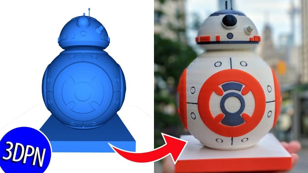 EASY Multi Color Printing with a SINGLE STL using Mosaic Canvas ...