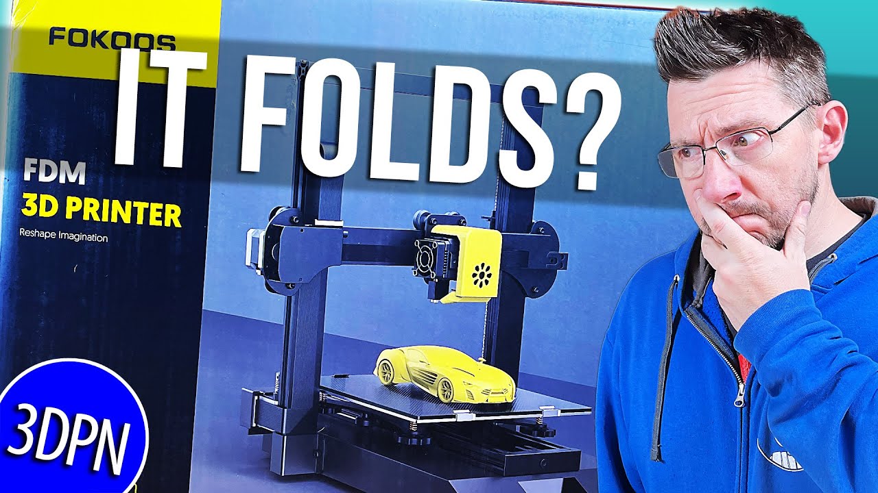 IT FOLDS? Fokoos Odin-5 F3 LIVE Unbox & First Print! – 3D Printing Nerd