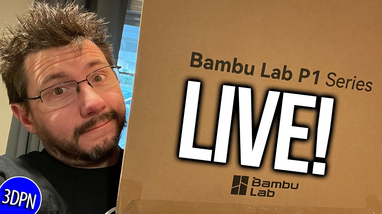 BAMBU P1 UNBOX & FIRST PRINT LIVE! – 3D Printing Nerd